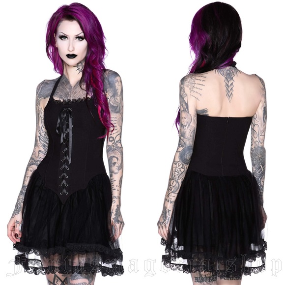 Killstar | Dresses | Nwt Killstar Funeral Doll Corset Party Dress Size ...